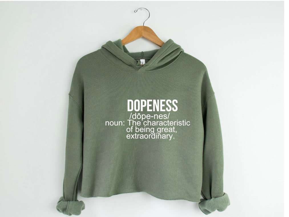 Dopeness Cropped Hoodie – Fab Fly Fancy
