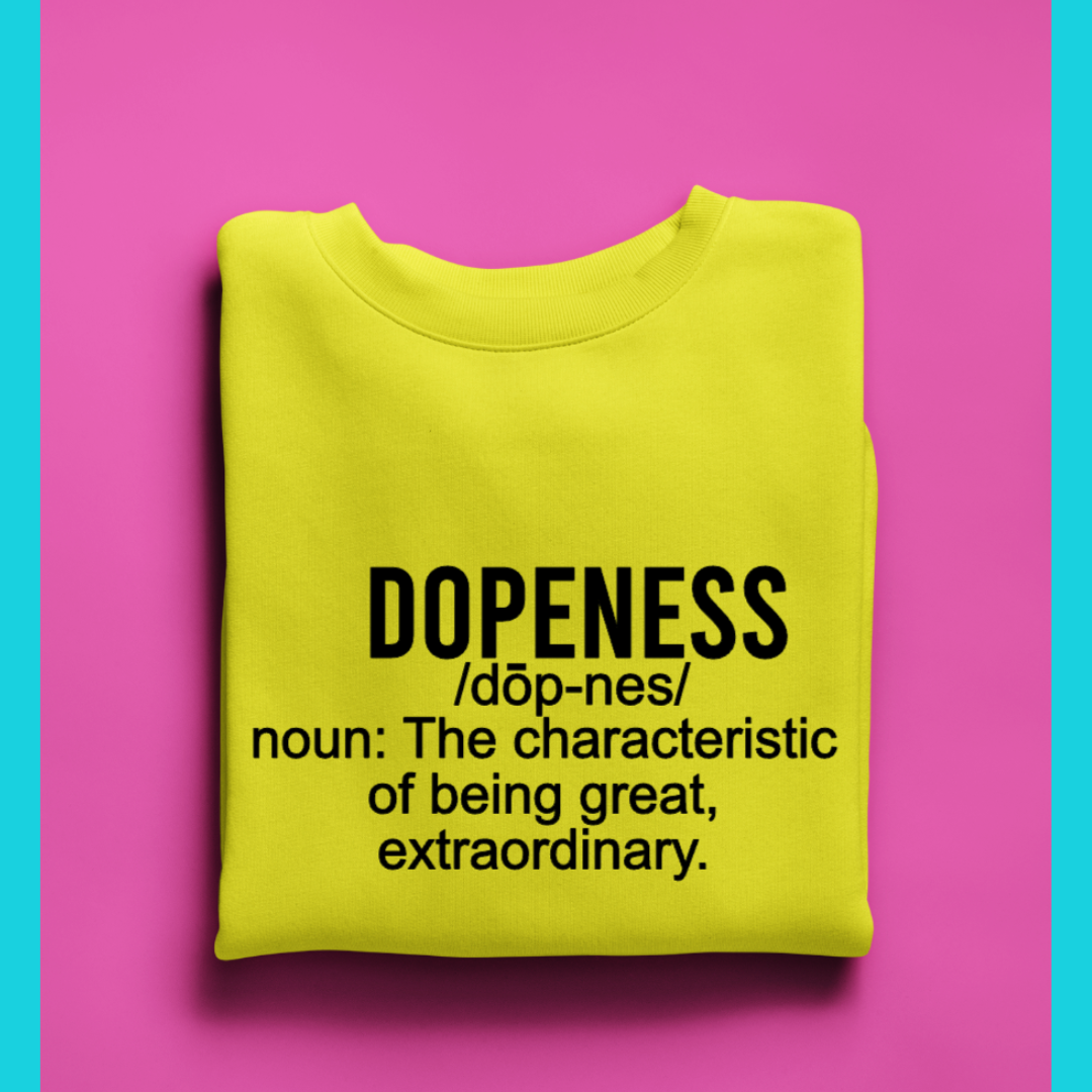 Dopeness Sweatshirt: Neon Bright Lights edition – Fab Fly Fancy